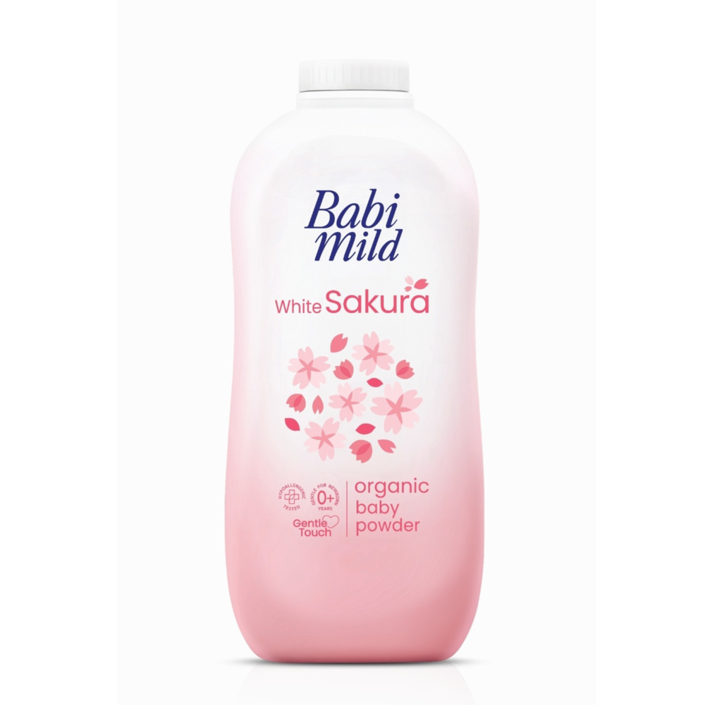 Baby Mild White Sakura Organic Baby Powder 350g – Babi Mild Pakistan